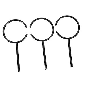 ULTECHNOVO 3pcs Experimental Instrument Accessories Lab Support Rings Metal Brackets Stainless Steel Lab Closed Ring Flask clamp Trumpet Accessories Labs Iron Ring Test Tube clamp Large