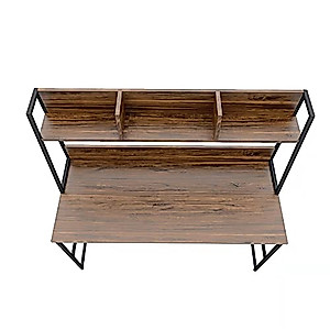 Xmatch 47" Worktable Workbench for Inspection Assembly Sample Making and Testing Room (Rustic Brown)