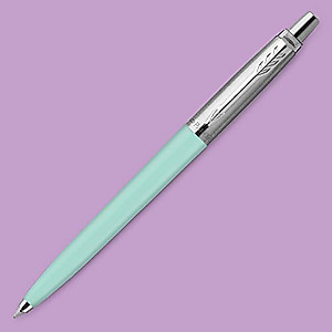 Parker Jotter Originals Ballpoint Pen Pastel Collection | Mint and Purple 50s Finishes | Medium Point | Blue Ink | 2 Count