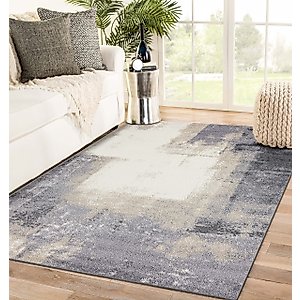 LUXE WEAVERS Abstract Gray 8x10 Area Rug