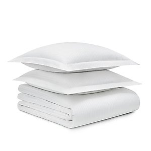 Standard Textile Comfortwill Duvet Set, White Stripe, Full/Queen