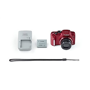 Canon PowerShot SX170 IS 16.0 MP Digital Camera, Red (discontinued by manufacturer)