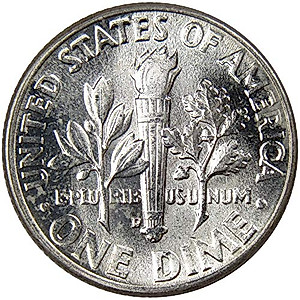 1960 D Roosevelt Dime BU Uncirculated Mint State 90% Silver 10c US Coin
