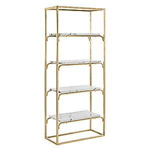 Safavieh Home Collection Fiora 4 Tier Etagere, Gold and White