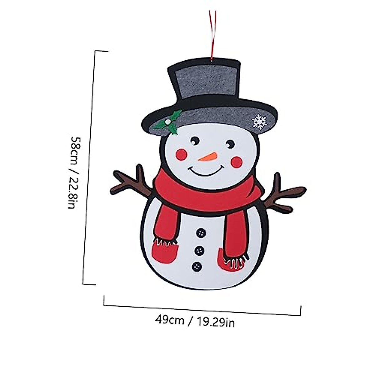 Veemoon 1pc Felt Snowman Kids Nativity Play Set Felt Christmas Detachable Ornaments Christmas Snowman DIY Nativity Ornaments for Kids Christmas Snowman Games Ornaments Xmas Gift Decor Toy