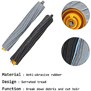 Replacement Parts Compatible with iRobot Roomba 960 980 981 985 900 Series,890 880 805 860 870 871 800 Series Vacuum Cleaner accessories kit (6 Filter,2 Rubber Brushes,6 Side Brush,Screws)