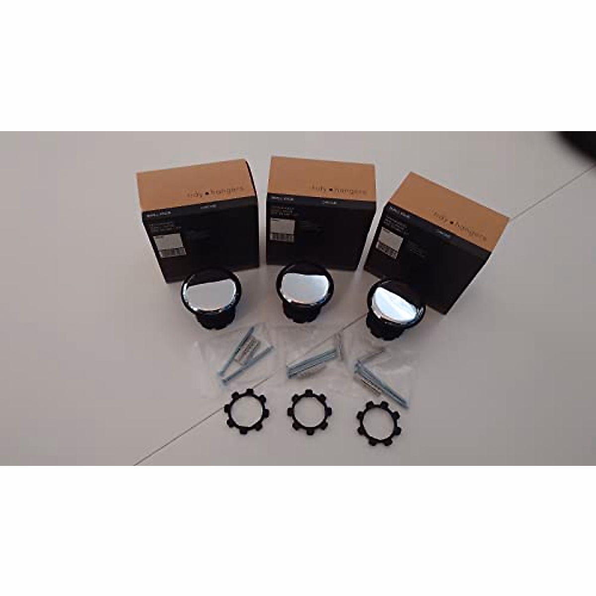 TidyHangers Wall Mount Coat Rack - Clothes Hooks for Wall Indoor Coat Rack Hanger in Chrome - Perfect for Organizing Your Coats and Jackets!