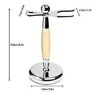 G.B.S Dual Stand for Razor and Brush Professional Deluxe Stand, Ivory