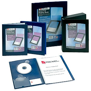 Rexel A3 24 Pocket Clearview Display Book - Black