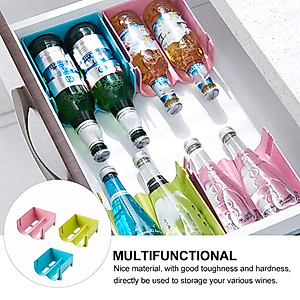 YARNOW 3pcs Refrigerator Can Holder Stackable Fridge Beverage Bottle Dispenser Soda Cola Juice Bottle Storage Bin Freezer Drinks Can Organizr for Beer Wine Bottle