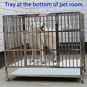 Qlvily Replacement Metal Tray for Dog Crate, 35" L x 21.63" W x 1" H, Waterproof, Rust Resistant, Easy to Clean