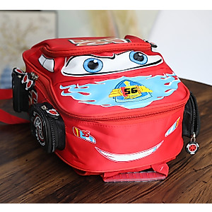Toddler Kid Boys Girls Backpack Waterproof Cartoon Comic Kindergarten Children Snack Nursery School Backpack 3-5 Years (red1)