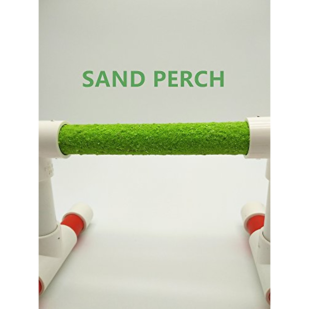 Hypeety Small Bird Parrot Stand Perch Table Top Stand Playground Grind Perch Swing Training Playstand Exercise Chew Toys for Budgies Parakeet Cockatiel Conure Finch (Perch, M)