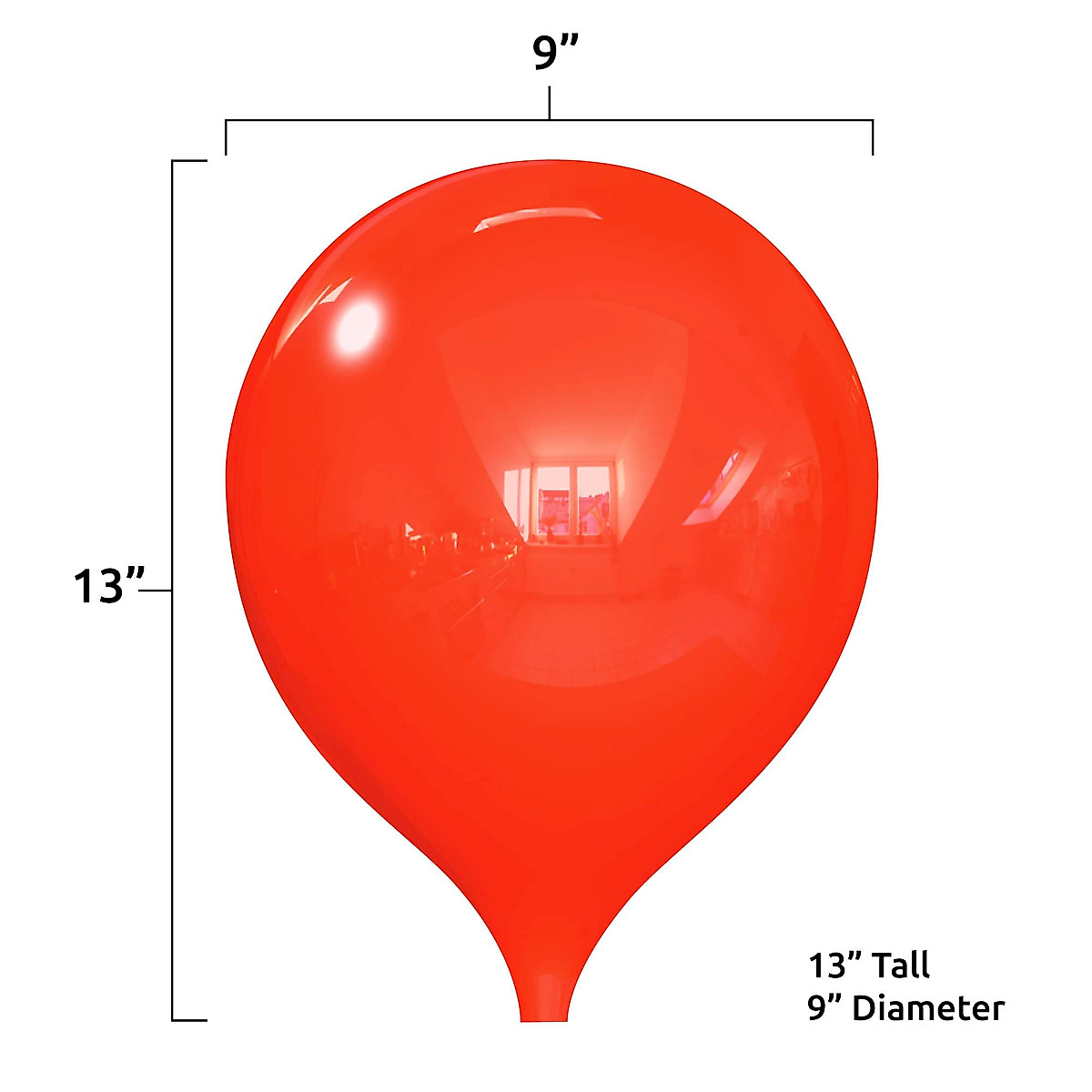 PermaShine - Reusable and Helium Free Single Balloon Kit - Permanent Plastic Indoor and Outdoor Balloons