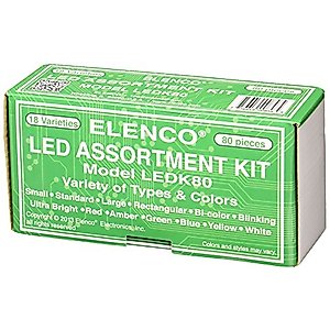 Elenco Electronics LEDK-80 80 pc LED Component Kit