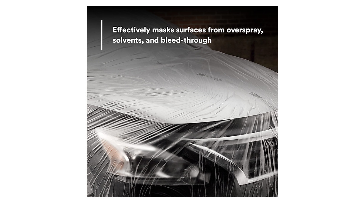 3M Tear Resistant Plastic Sheeting & Yellow Masking Tape