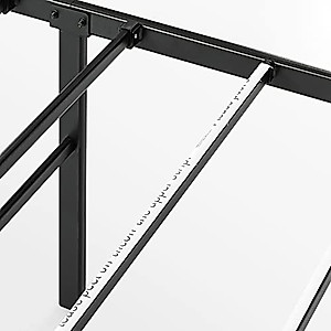 Best Price -Mattress 18 Inch Metal Platform Bed, Heavy Duty Steel Slats, No Box Spring Needed, Easy Assembly, Black, Queen