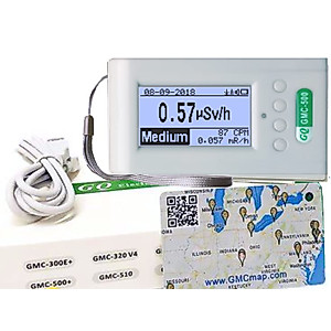 GQ GMC-500+ Plus Geiger Counter Nuclear Radiation Detector Dosimeter Dual Tube Data Logging