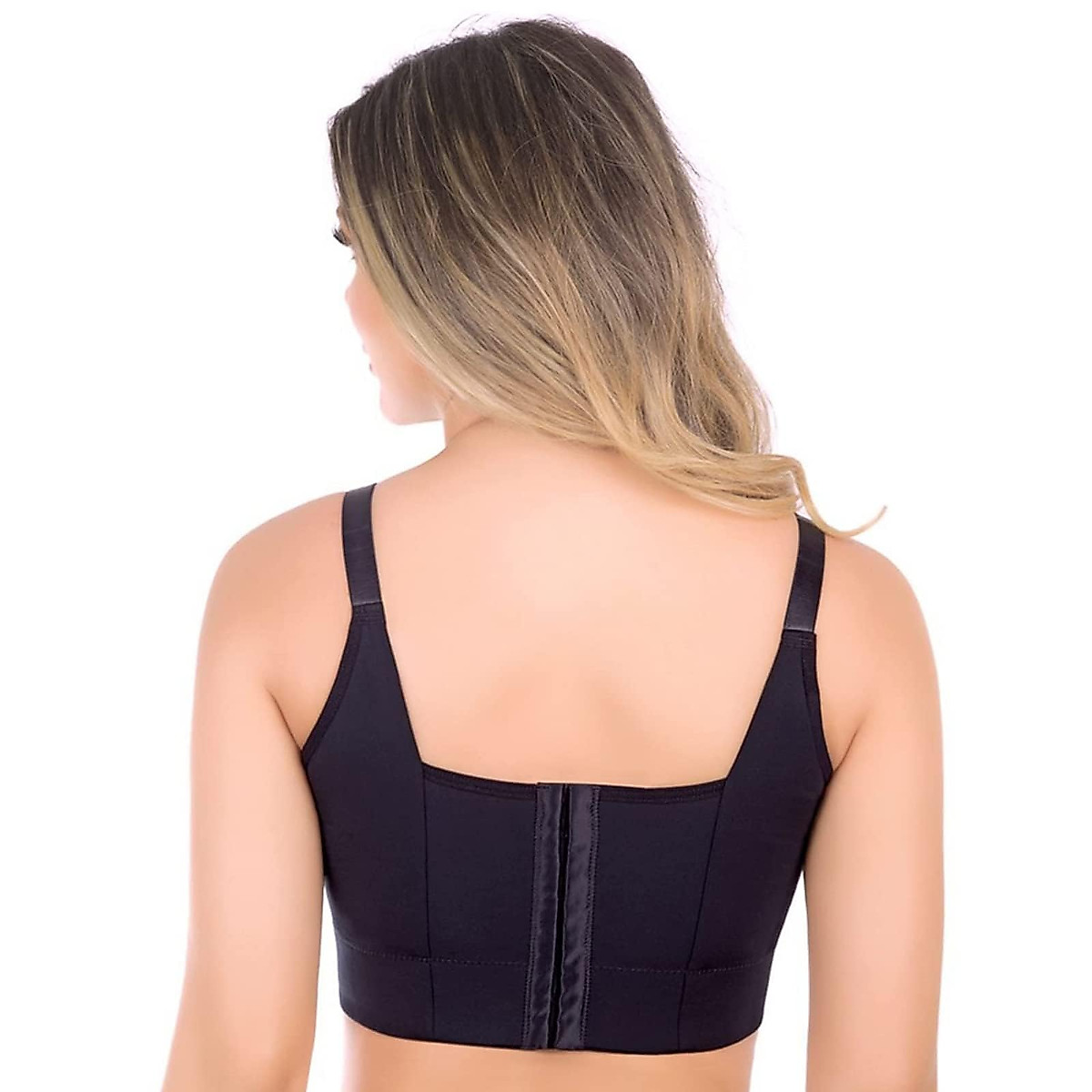 miscloder Women's Filifit Sculpting Uplift Bra Fashion Deep Cup Bra Full Back Coverage Hide Fat Smooth Bra Push Up Sports Bra (b, Black, 38B)