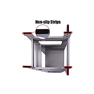 Toddler Kitchen Step Stool Toddler Standing Tower Toddler Step Stool Toddler Tower with Message Boards Safty Rail-Adjustable Kids Kitchen Step Stool for Kitchen Counter Bathroom Sink (Grey)