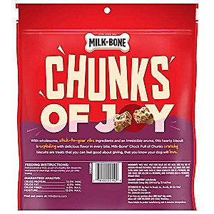 Milk-Bone Chock Full of Chunks with Beef and Bacon Dog Treats, 32 Ounces (Pack of 2)