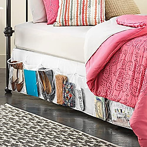 Whitmor Bedskirt Storage Organizer Clear