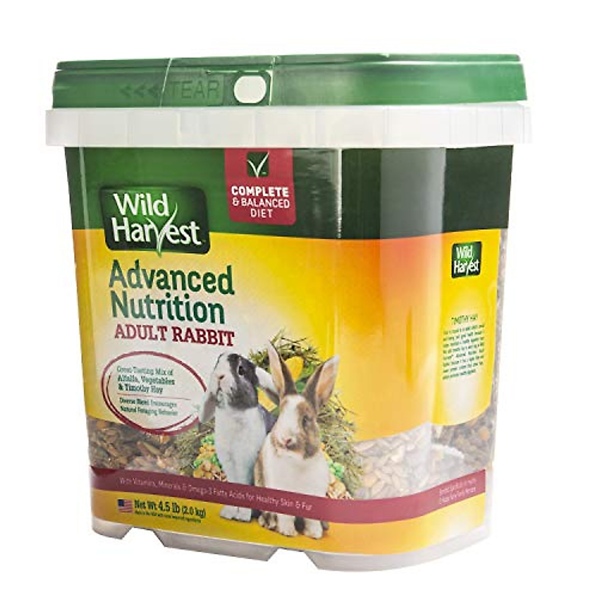 Wild Harvest Wh-83544 Wild Harvest Advanced Nutrition Diet For Rabbits, 4.5-Pound