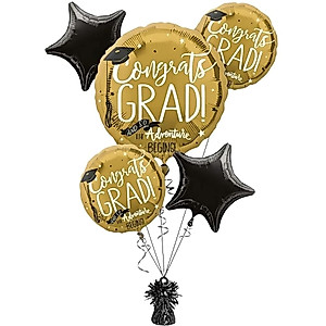 Small Foil Balloon Weights - 6 oz. (Pack of 12) - Premium Heavy Duty Anchors for Balloons & Easy to Display Table Centerpieces - Ideal Party Decorations for Themed Party, Baby Shower & More, Black