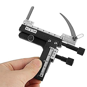SALUTUYA Microscope Calipers Professional Attachable Mechanical X-Y Moveable Stage Caliper High Precision with Scale for Microscope
