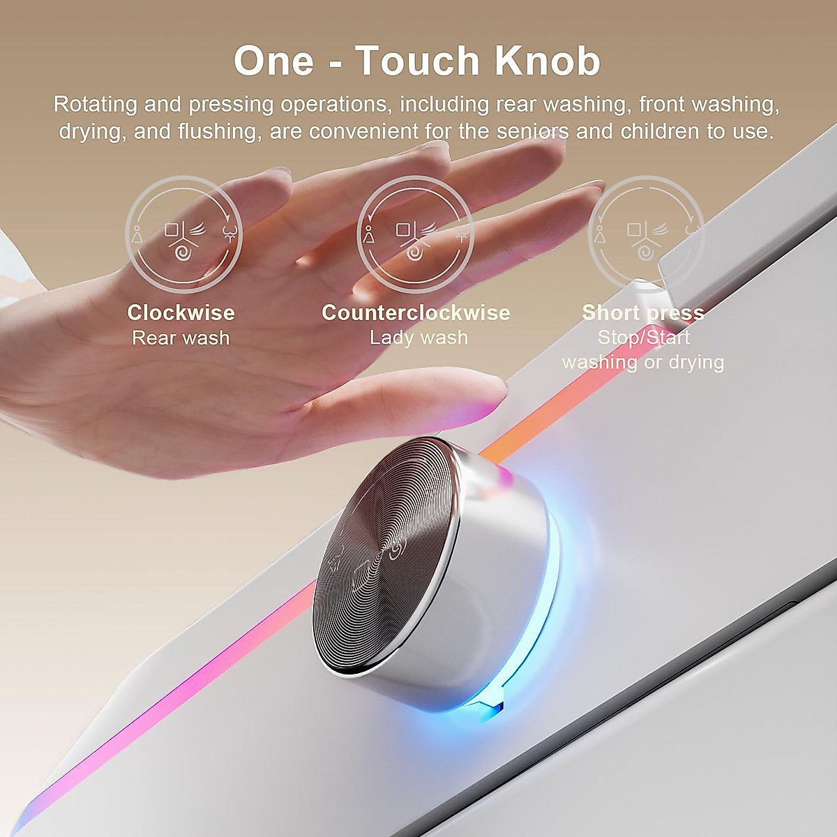 TEISVAY Smart Toilet with Bidet Built in, Auto Open & Close Smart Toilet with Foot Sensing, Smart Bidet Toilet with Heated Seat Smart Toilets for Bathroom with User Habit Setting