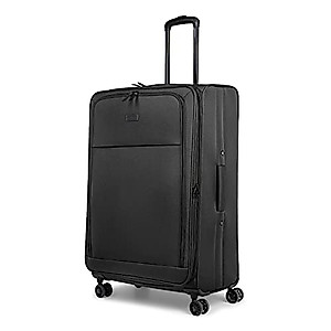 BUGATTI Reborn Collection 28 Inch Spinner Luggage for Airplanes, Large Expandable Suitcase with 360-Degree Spinner Wheels, Retractable Handle, Black