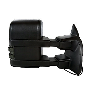 AutoShack Passenger Towing Mirror Power Black Textured Heated Manual Folding Replacement for 2001-2005 Ford Excursion 2003-2016 F-250 Super Duty F-350 Super Duty 6.2L 6.4L 6.7L 4WD RWD KAPFO1321342S