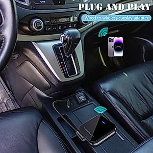 Phoebus Link Wireless Carplay Adapter, Apple Carplay Wireless Adapter USB Carplay Dongle 2023 New Upgraded Convert Wired to Wireless Carplay from 2015-2022 Cars Support iOS and Online Updated