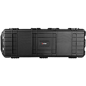 Eylar XXL 44 Inch Deep Heavy Transport Roller Gear, Camera, Tools, Equipment Hard Case Waterproof w/Foam Black