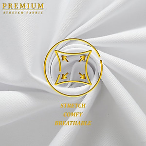 Hybrid & Company Womens Hyper Ultra Stretch Comfy Skinny Leg Work Casual Pants P44876SK White M