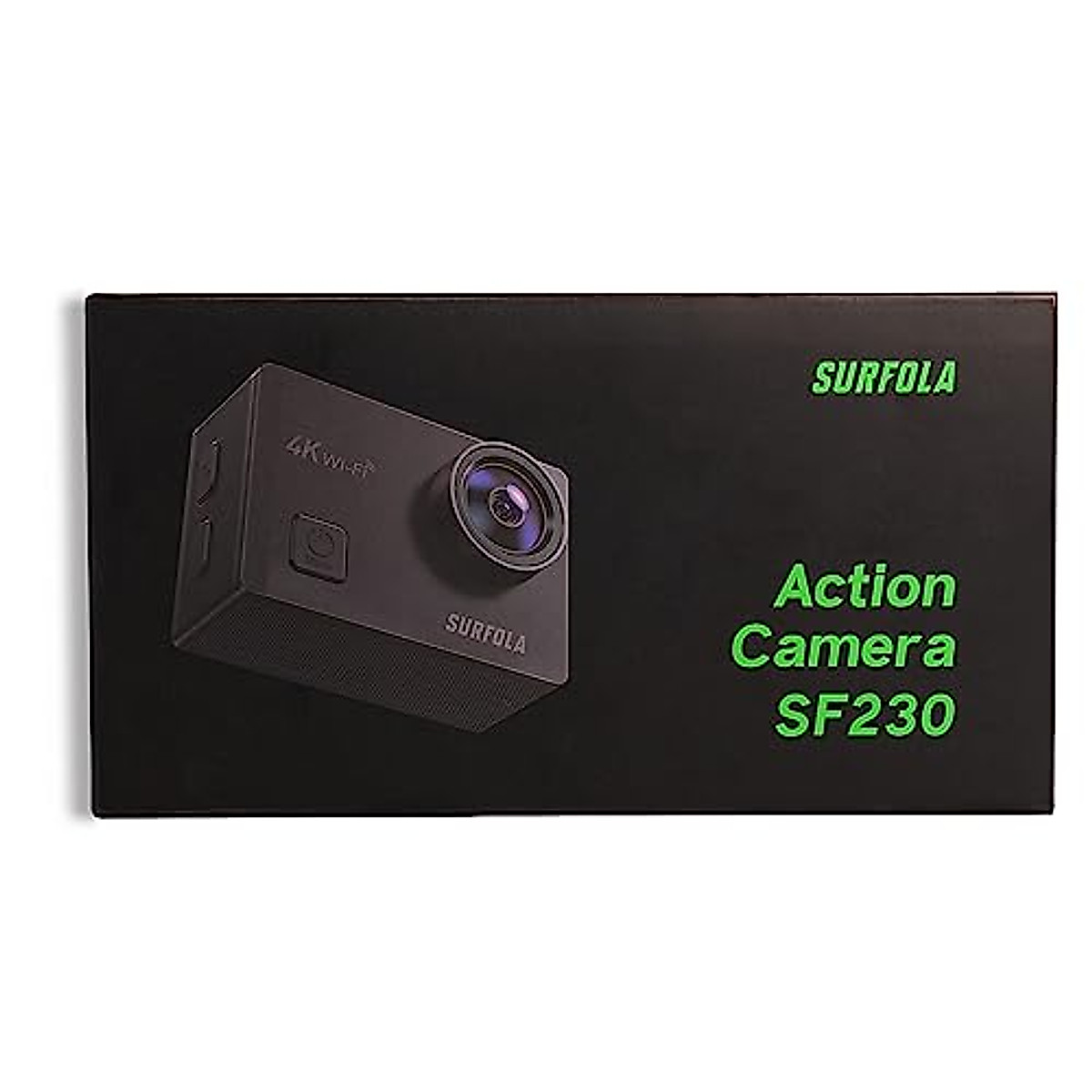 Action Camera 4K WiFi - 40M Waterproof Underwater Camera Motorcycle Helmet Camera Support 128G TF Card for Diving Riding Hiking,External Microphone, 2*Batteries and Mounting Accessories