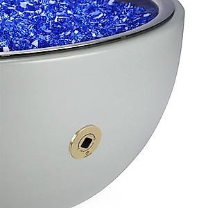 Hearth Products Controls HPC Fire Replacement Flange & Key (UDFK-AB), Antique Brass