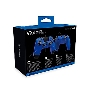 Gioteck VX4 Wired Blue Controller (PS4 & PC) (PS4)