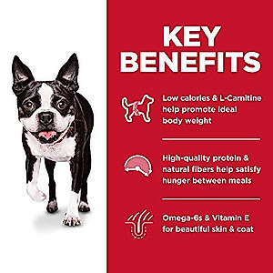 Hill's Science Diet Dry Dog Food, Adult, Light for Healthy Weight & Weight Management, Small Bites, Chicken Meal & Barley Recipe, 30 lb Bag