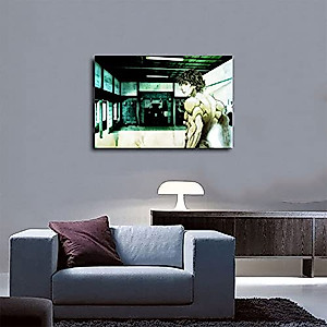 Baki The Grappler Hanma Anime Poster (19) Canvas Poster Bedroom Decor Sports Landscape Office Room Decor Gift Frame-style Frame-style12x18inch(30x45cm)