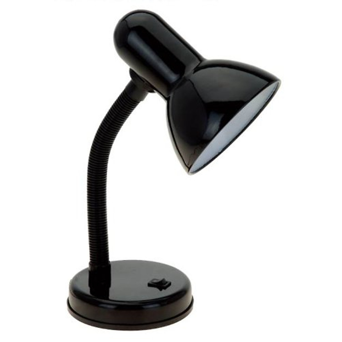 Simple Designs LD1003-BLK Basic Metal Flexible Hose Neck Desk Lamp, Black & Sylvania LED Light Bulb, 60W Equivalent A19, Efficient 8.5W, Medium Base, Frosted Finish, 800 Lumens