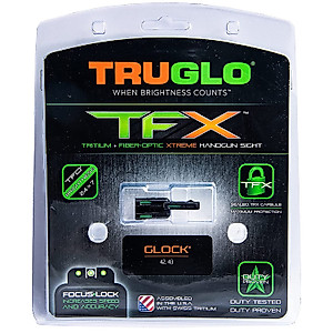 TruGlo TFK Fiber Optic Glock Sight, Glock 42 & 43