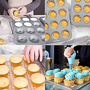 Russian Piping Tips 56 Pcs Cake Decorating Kit, 12 Flower Piping Tips, Leaf Icing Frosting Tips Nozzles Pastry Bags Baking Supplies Kit for Cupcake Cookies Birthday Party Baking Gifts