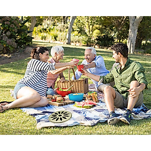 Minelife 4 Pack Mosquito Coil Holder, Mosquito Coil Incense Burner with Cover for Outdoor Use, Deck, Patio, Pool Side, Camping, Hiking and Fishing