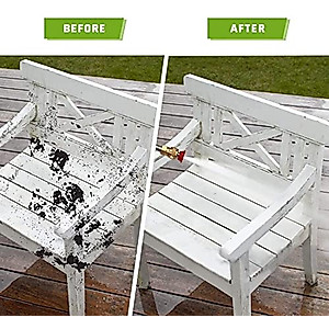 Homdox 2.6GPM Pressure Washer 1500W Electric Power Washer with 4 Nozzles Longer Cables and Hoses Electric Pressure Washer for Cleaning Cars, Driveways,Garden