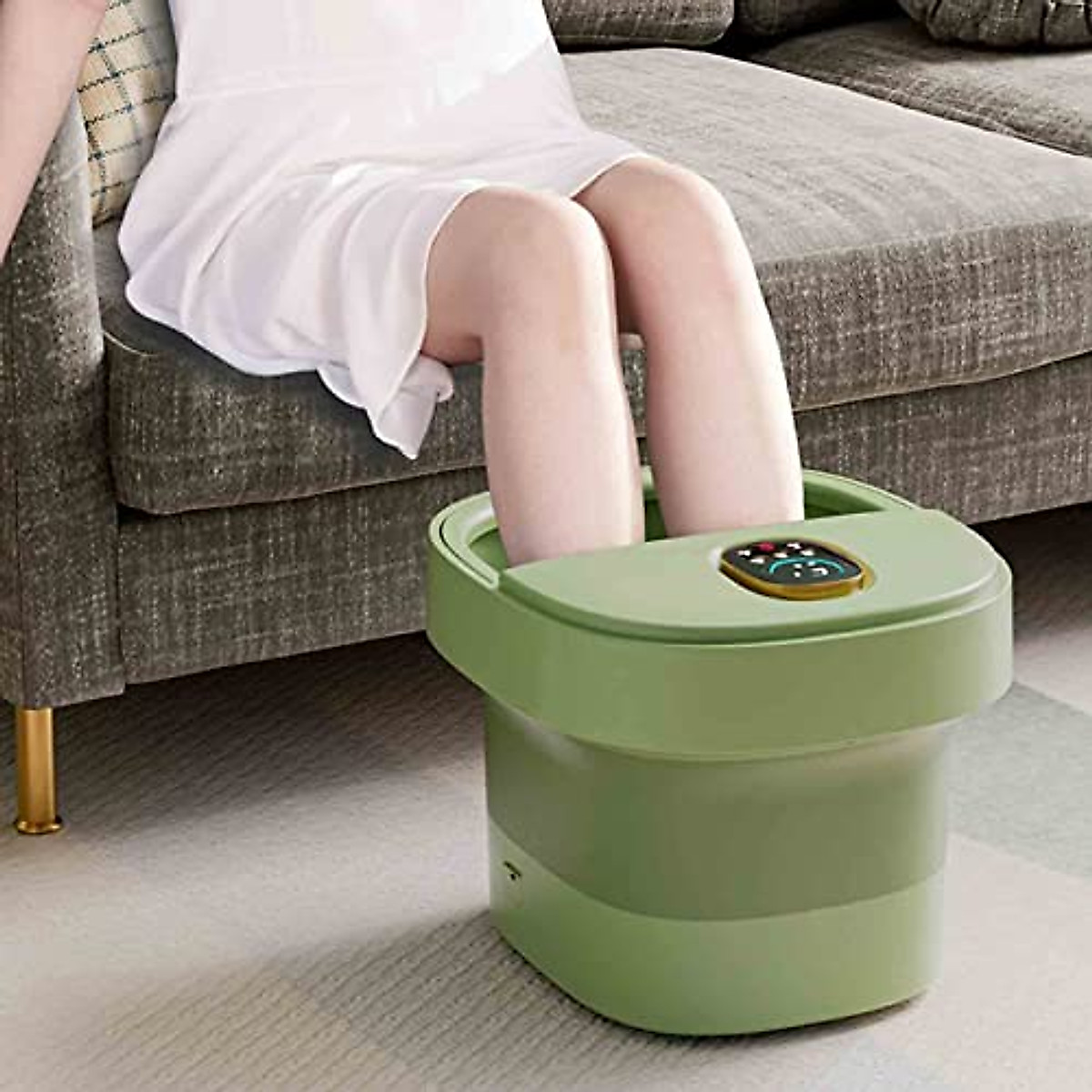 YEmirth Foldable Foot Bath Foot Bath Tool, Foot Bath Basin with Foot Massager, Help Sleep, Foot spa, Suitable for Family spa Pedicure, can Save Space[A1]