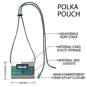 KAVU Mondo Spender Trifold Wallet Clutch Travel Organizer, Mushroom Hunt