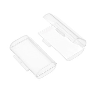 Bettomshin 5Pcs AAA Battery Storage Case Holder, 2 Capacity Battery Organizer Storage Box for AAA, Clear