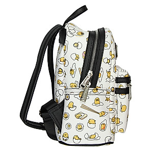Loungefly Gudetama The Lazy Egg All Over Print Mini Backpack