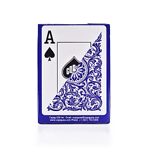 Copag Elite 100% Plastic Playing Cards, Poker Size (Standard) Jumbo Index Single Deck (Purple)